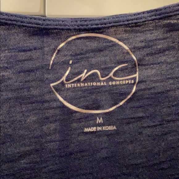 INC International Concepts | Tops | Inc Long Sleeve Top In Blue | Poshmark